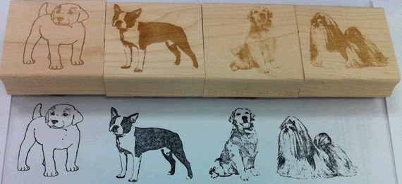 Dog Rubber Stamps - Order a variety of rubber stamp sizes and dog ...