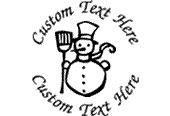 Self-Inking Winter Stamps - Personalize a Winter Rubber Stamp