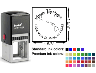 Hawaii Address Stamp