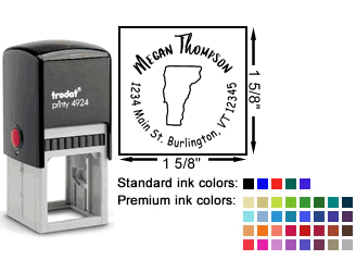 Vermont Address Stamp